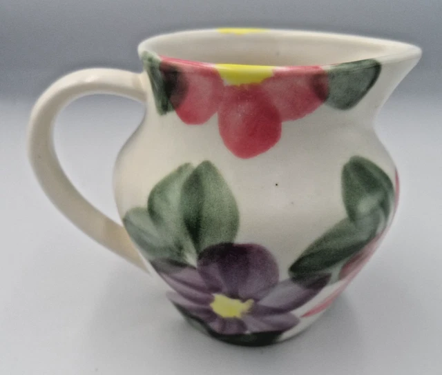 LOVELY VINTAGE BEN Thomas Miniature Hand Painted Red Yellow Floral ...