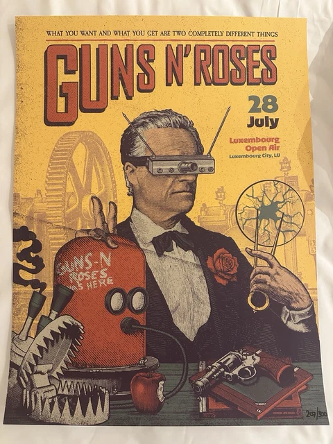 Guns N Roses Luxembourg Litho Poster Eur 34900 Picclick De 2383
