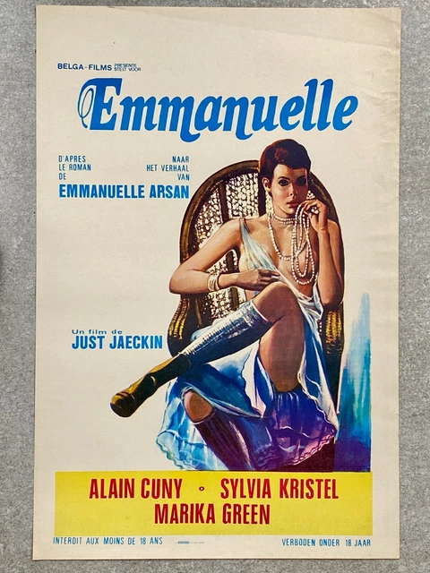 ANCIENNE AFFICHE DE Film - de Cinéma Emmanuelle avec Sylvia KRISTEL EUR 20,00 - PicClick FR