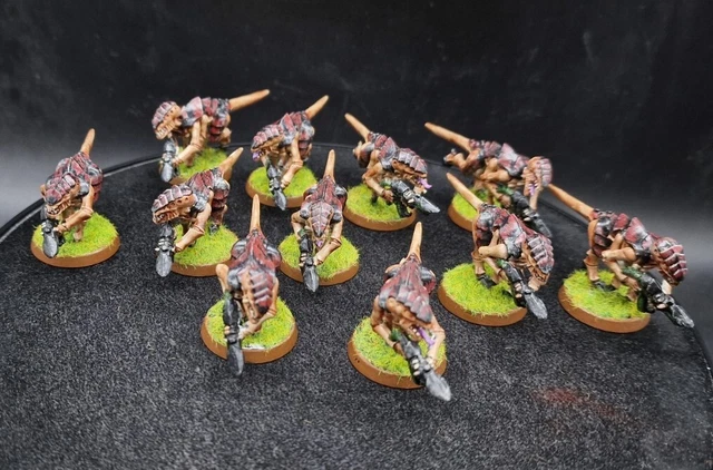 PRO PAINTED WARHAMMER 40k Tyranid Termigants ×11 E6 games workshop ...