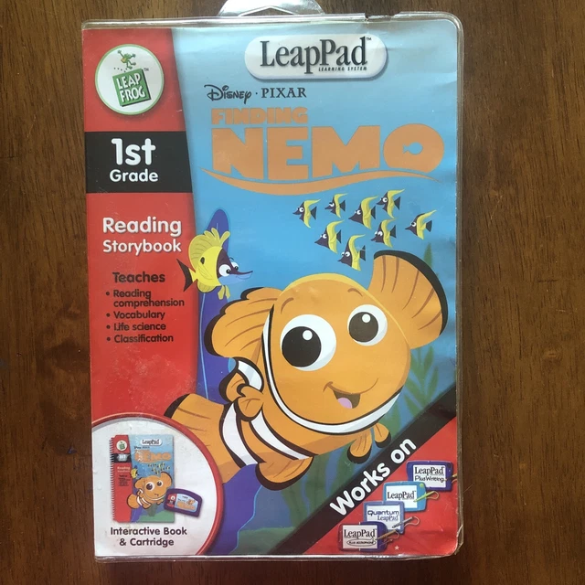 FINDING NEMO LEAPPAD Learning System Leap Frog 1st Grade Reading ...