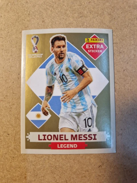 PANINI WORLD CUP 2022 Qatar - LIONEL MESSI - Extra Sticker GOLD - mint ...