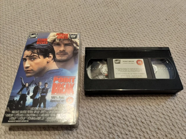 POINT BREAK (VHS, 1991) Patrick Swayze, Keanu Reeves, Gary Busey, Lori ...