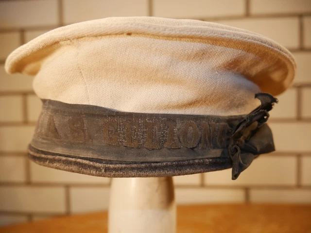 WW2 (SECOND WORLD War) Royal Australian Navy HMAS Geelong Sailors Hat ...