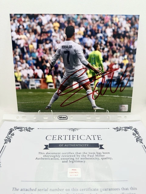 CRISTIANO RONALDO CR7 Madrid Rare Hand Signed Photo Autograph 8X10 Rare ...
