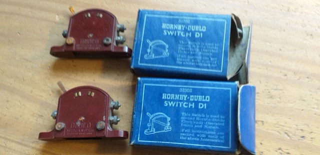 HORNBY DUBLO D1 Point Motor Switch X 2, Boxed £13.15 - PicClick UK