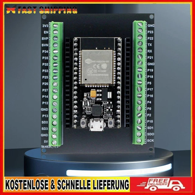 SCHEDA DI ESPANSIONE ESP32 NodeMCU-32S Lua 38 pin modulo GPIO (scheda ... SCHEDA DI ESPANSIONE ESP32 NodeMCU-32S Lua 38 pin modulo GPIO (scheda ...
