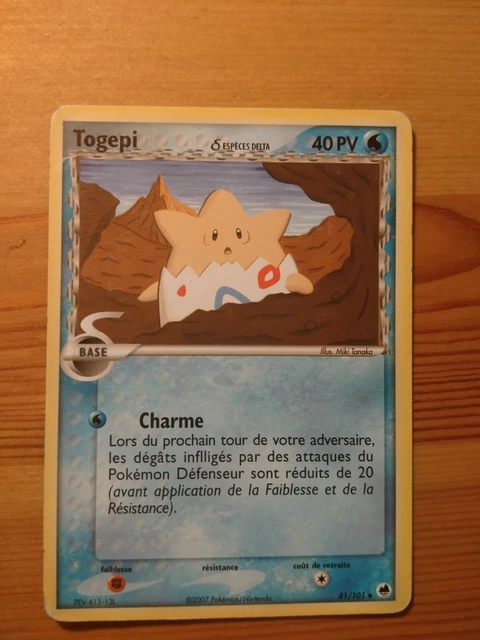 CARTE POKÉMON TOGEPI Delta 41/101 Ex Ile Des Dragons FR 2007 EUR 1,20 - PicClick FR