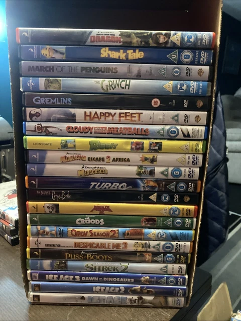 ANIMATED DVD BUNDLE 21 Family Movies Kids Collection DISCS CLEANED ...