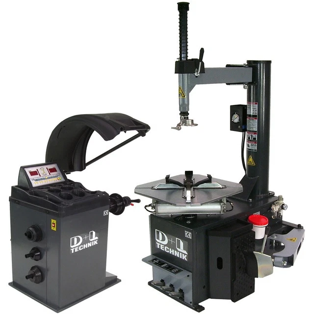 TIRE MOUNTING MACHINE + Tire Balancing Machine 24" Tire Mounting Device ...