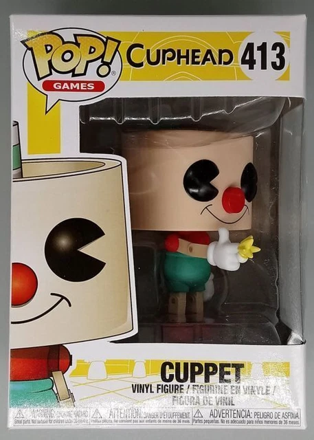FUNKO POP #413 Cuppet - Cuphead - Damaged Box - Includes Protector EUR ...