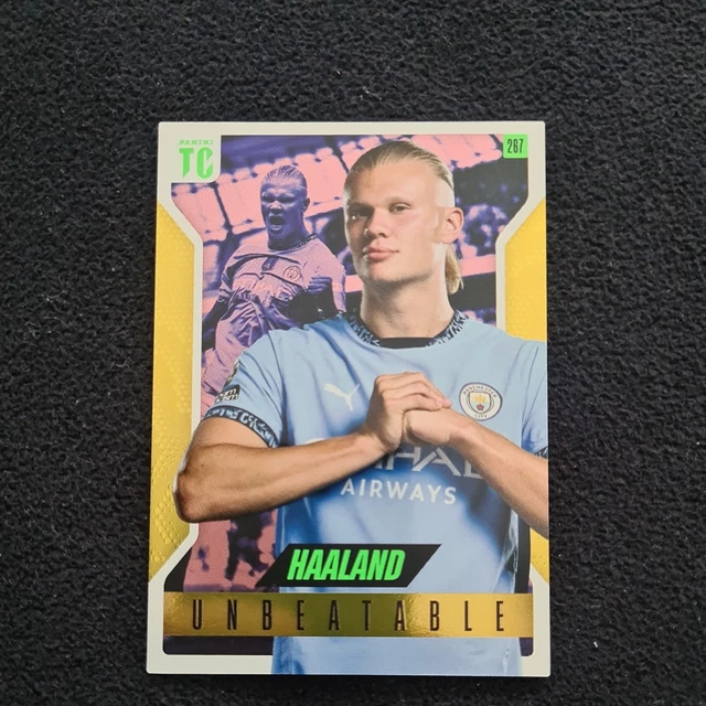 PANINI TOP CLASS 2025 Erling Haaland Bright Gold Unbeatable Card Mint £ ...