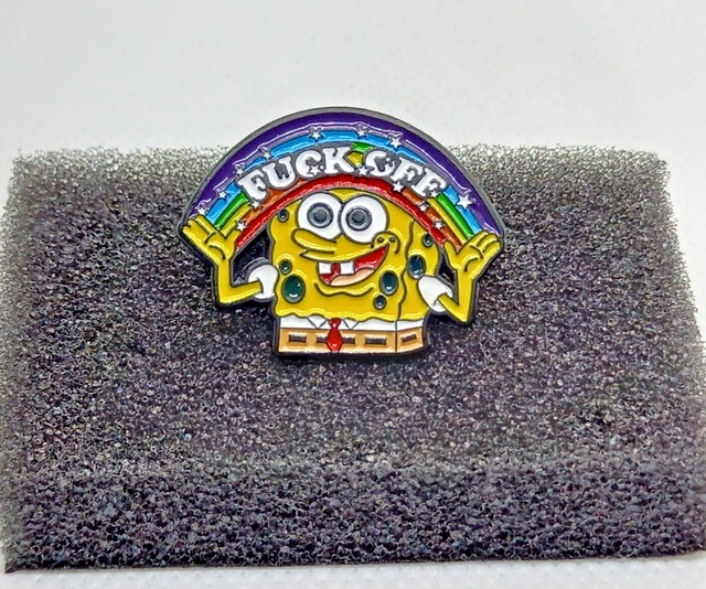 SPONGEBOB SQUAREPANTS ENAMEL Pin Badge Funny Cute £5.99 - PicClick UK