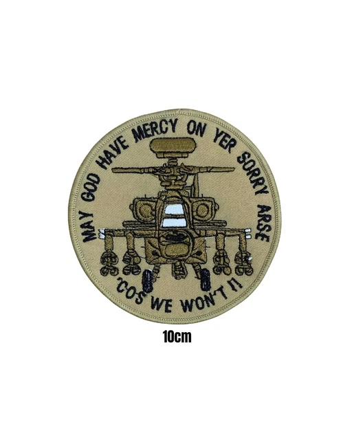 AH-64 APACHE FIGHTER Helicopter Army Military Embroidered Sew On Patch ...