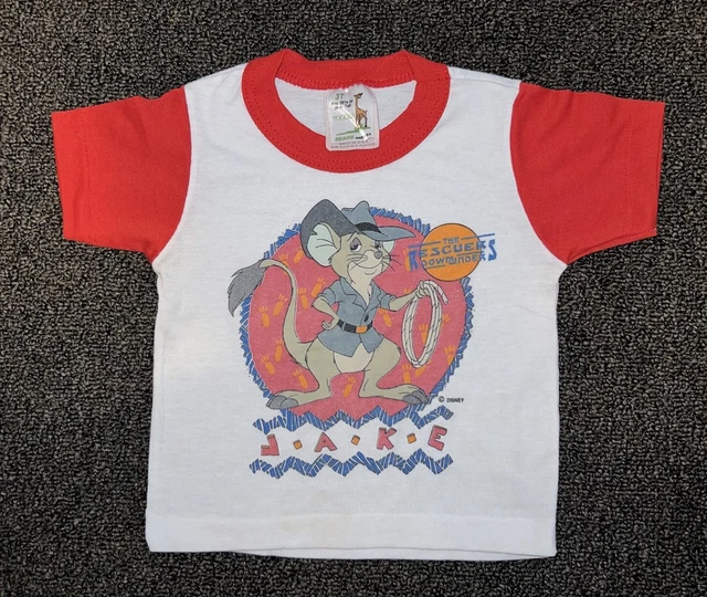 RARE VTG 90S Rescuers Down Under Disney Movie Promo Shirt Jake Cartoon ...
