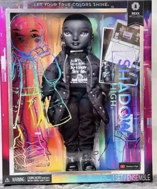 RAINBOW HIGH SHADOW High Rex Rexx McQueen fashion Doll original MGA ...
