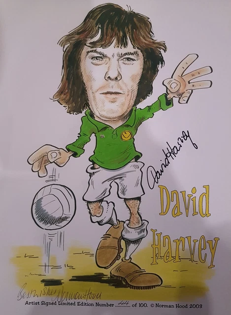 LEEDS UNITED LEGEND - David Harvey - Limited Edition signed A4 ...