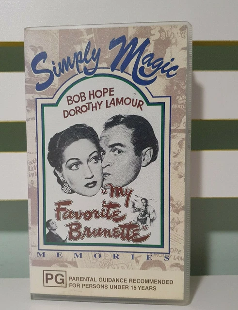 MY FAVOURITE BRUNETTE Vhs Simply Magic Memories Bob Hope Dorothy Lamour ...