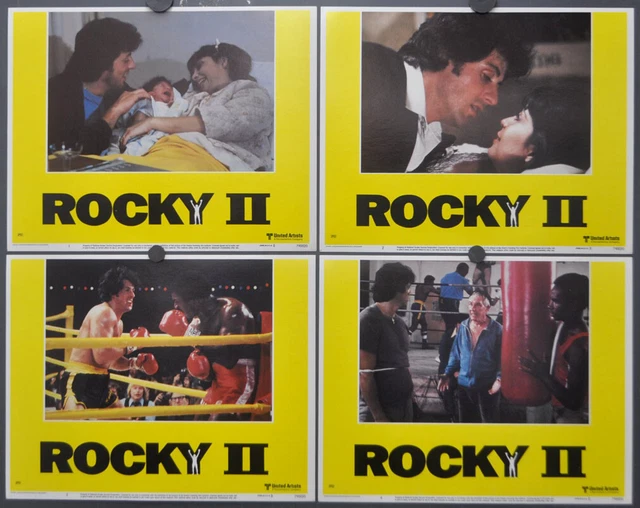ROCKY II 1979 ORiG 11X14 MINT LOBBY CARD SET SYLVESTER STALLONE TALIA SHIRE £115.63 - PicClick UK
