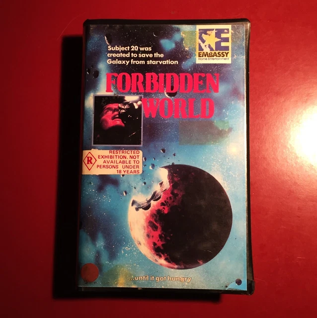 *FORBIDDEN WORLD VHS EMBASSY cult 80s Horror Sci-Fi Trash RARE ...