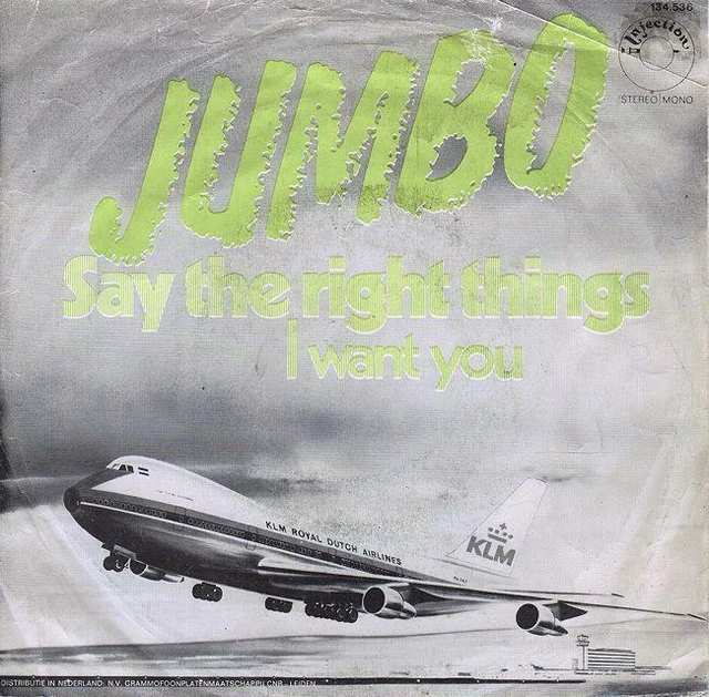 JUMBO/ EDDYSONS SAY The Right Things 1971 RARE Holland single NICE ...