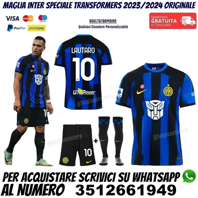 MAGLIA INTER TRANSFORMERS Lautaro Martinez 2023 2024 Trasformers ...