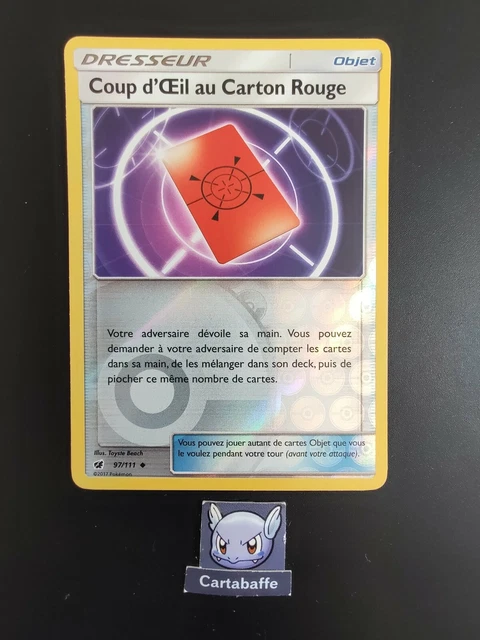 CARTE POKÉMON COUP d'Oeil au Carton Rouge 97/111 Reverse SL4 Invasion ...