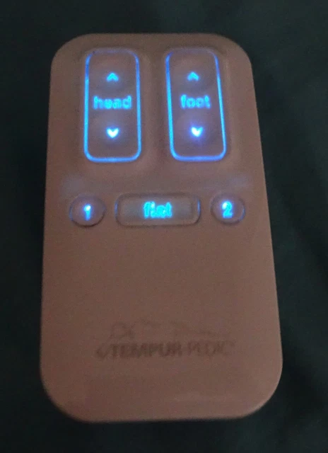 TEMPUR-PEDIC TEB-100-R ERGO System Wireless Remote Control = Works ...