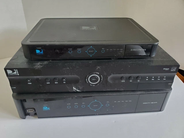 3 DIRECTTV RECEIVERS PARTS AS IS NOT WORKING - H24-700 + HR22-100 ...