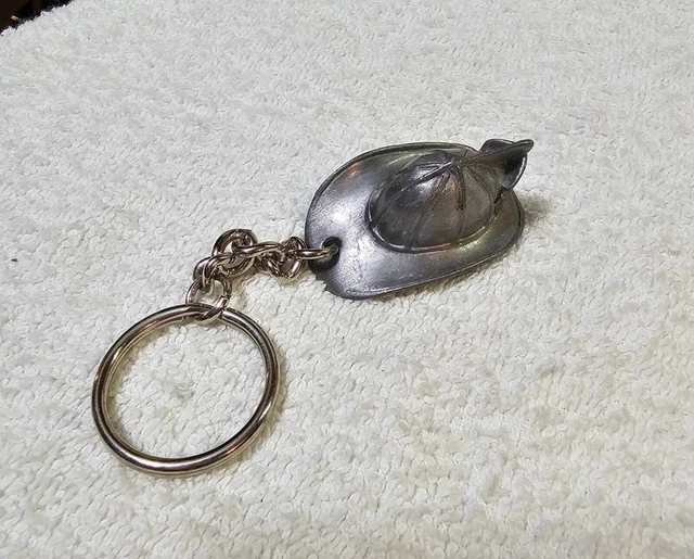 VTG 21ST CENTURY toys pewter metal hat cap keychain ring -solid £14.10 ...