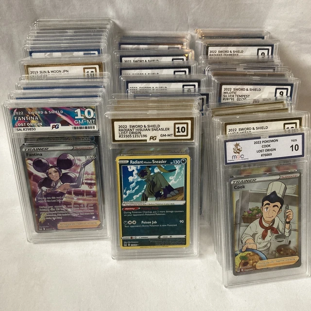HUGE 61X POKÉMON Graded Cards Job Lot Bundle Charizard PG MCG UGC PCG ...