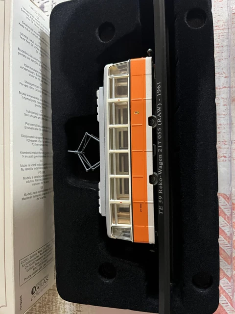 VOITURE MINIATURE TRAMWAY TE 59 Reko-wagen 217 055 RAW 1961 HO Ixo ...