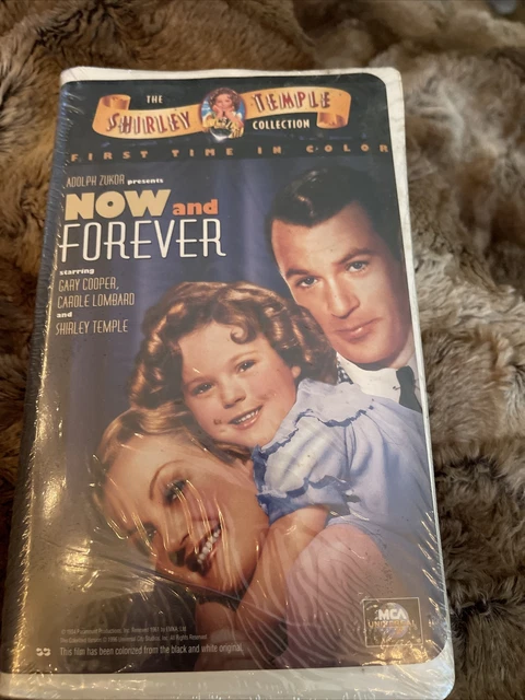 NOW AND FOREVER (VHS 1996 clamshell) Shirley Temple & Gary Cooper MCA ...
