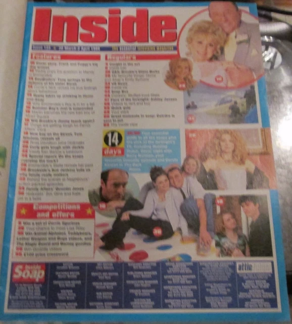 INSIDE SOAP APRIL 2 1999 Emmerdale Eastenders Coronation Street soap ...