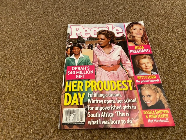 PEOPLE MAGAZINE 15/1/2007 Oprah Winfrey. Betty Ford. Jessica Simpson ...