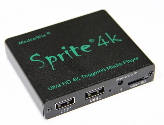 SPRITE 4K, DV-S4, UHD/HD interactive triggered video and audio media ...