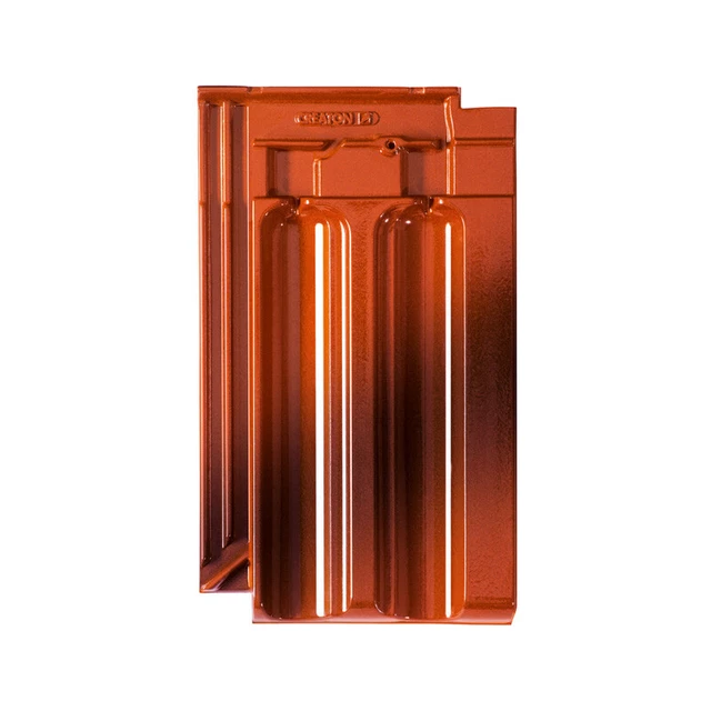 DACHZIEGEL CREATON RATIO FINESSE antik geflammt glasiert Dachpfanne Ton ...