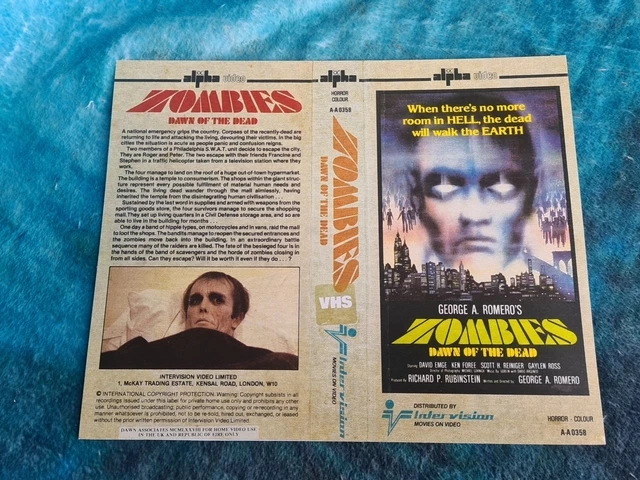 ZOMBIES DAWN OF The Dead Reproduction VHS Sleeve. £7.99 - PicClick UK