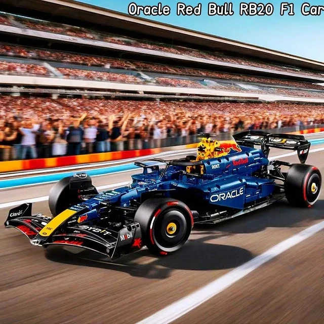 TECHNICS FORMULA 1 Red Bull F1 Race Car Custom Lego 42206 1361PCS ...