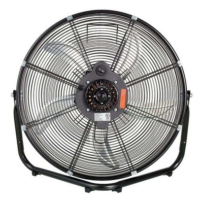 20& INDUSTRIAL ADJUSTABLE w/Wall Mount Warehouse Rolling Drum Floor Fan ...