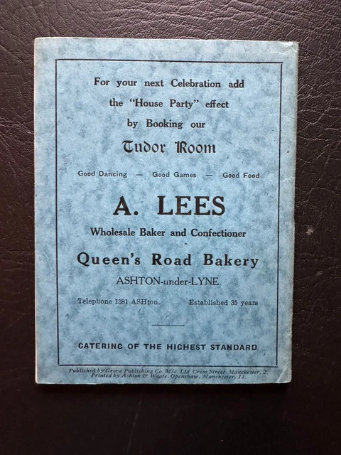AUG 1949 ASHTON under Lyne Corporation Tameside Bus Timetable Route Map ...