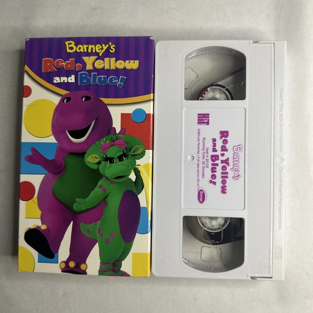 BARNEY - BARNEY'S Red, Yellow, and Blue VHS Tape 2004 Purple Dinosaur ...