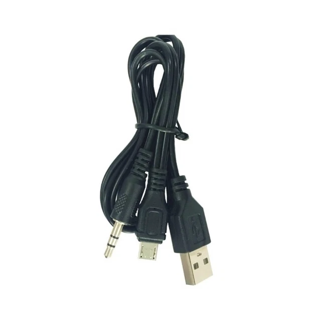 SHIELDED Y CABLE for Simultaneous 3.5mm Sound Output and USB Charging ...