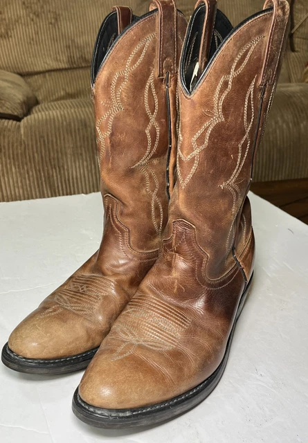 DAN POST MEN’S Brown Pull On Leather Boot Size 8.5D #DP06617 £42.88 ...