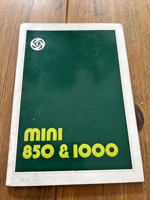 BRITISH LEYLAND MINI 850 & 1000 Drivers Handbook - AKM 3547 - 2ème ...
