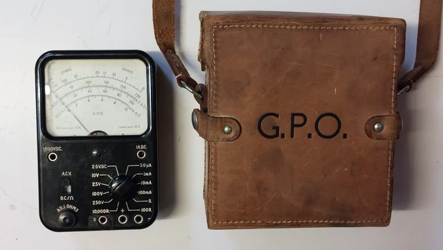 GPO VINTAGE ELECTRICAL TEST METER No. 12A/1 - COMES IN ORIGINAL GPO ...