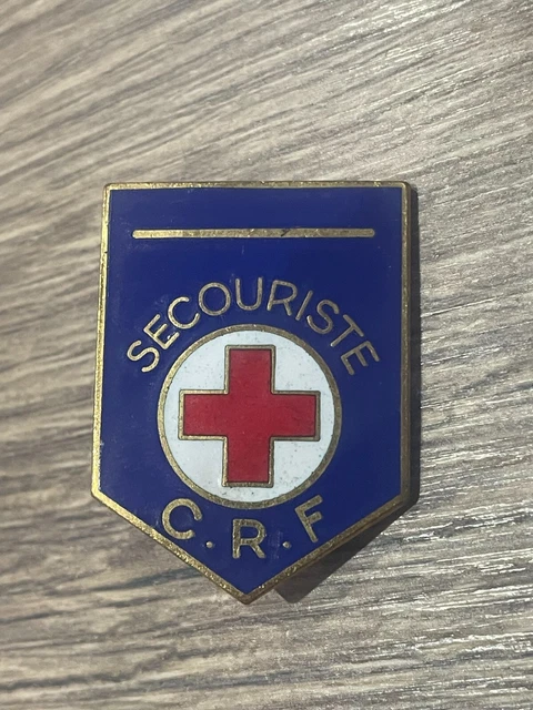 ANCIEN INSIGNE CROIX rouge française CRF Chobillon NO militaire EUR 15 ...