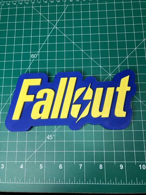 3D PRINTED FALLOUT Logo Sign Display Fan Art Video Game £12.49 ...