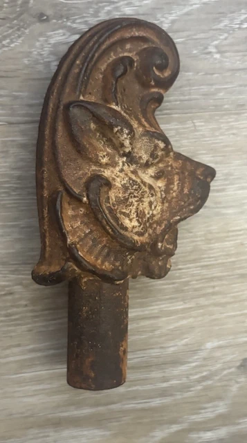 ANTIQUE CAST IRON Dog Finial £40.01 - PicClick UK