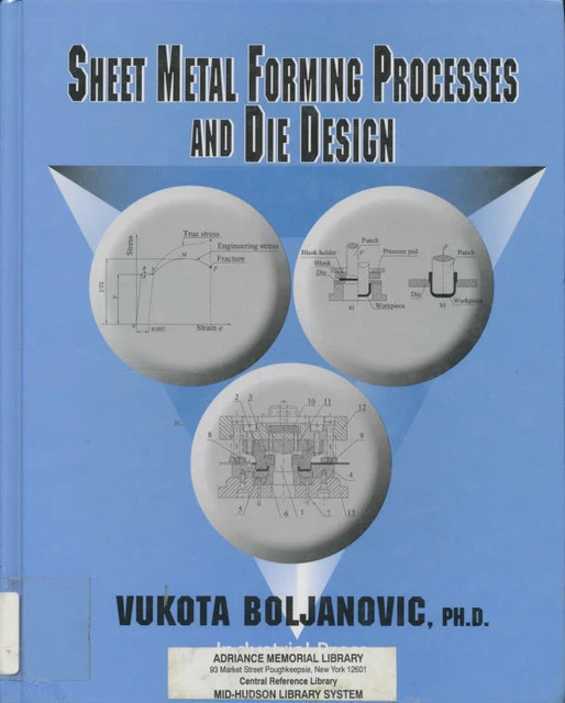 SHEET METAL FORMING Processes And Die Design Volume 1 51 47 PicClick sheet-metal-forming-processes-and-die-design-volume-1-51-47-picclick